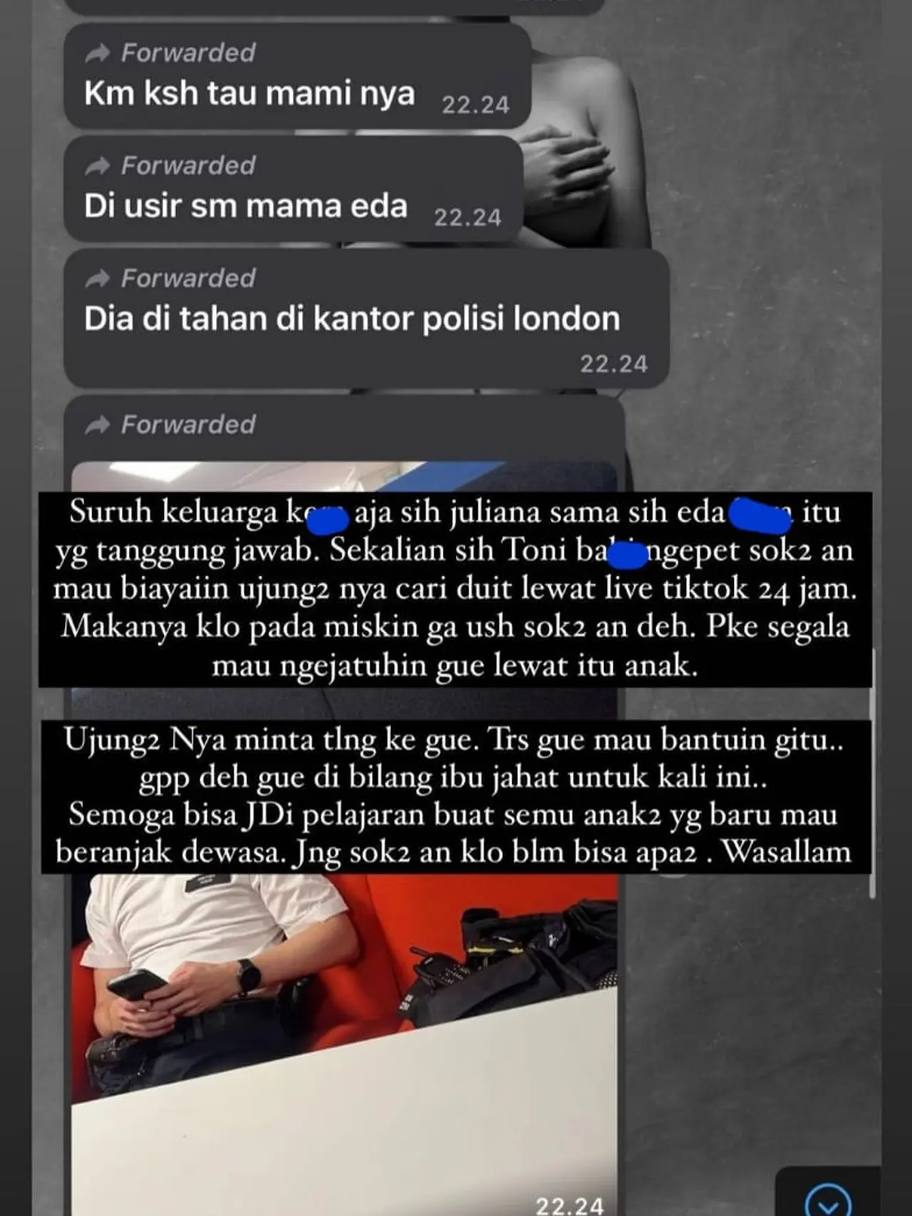 Lolly Putri Nikita Mirzani Diusir Mama Eda, Kini Mendekam di Kantor Polisi London! - ShowBiz ...