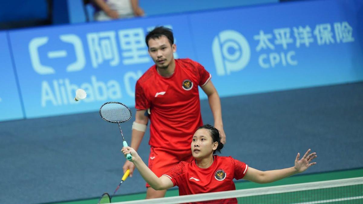 Hasil Asian Games 2023 Pasangan Rinov Rivaldy Pitha Mentari Melaju Ke