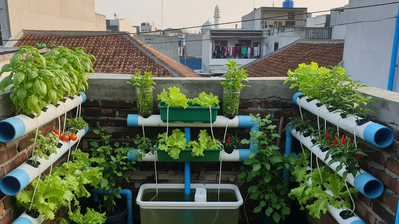 7 Ide Kebun Sayur Mini dengan Penyiraman Otomatis Tanpa Listrik ...
