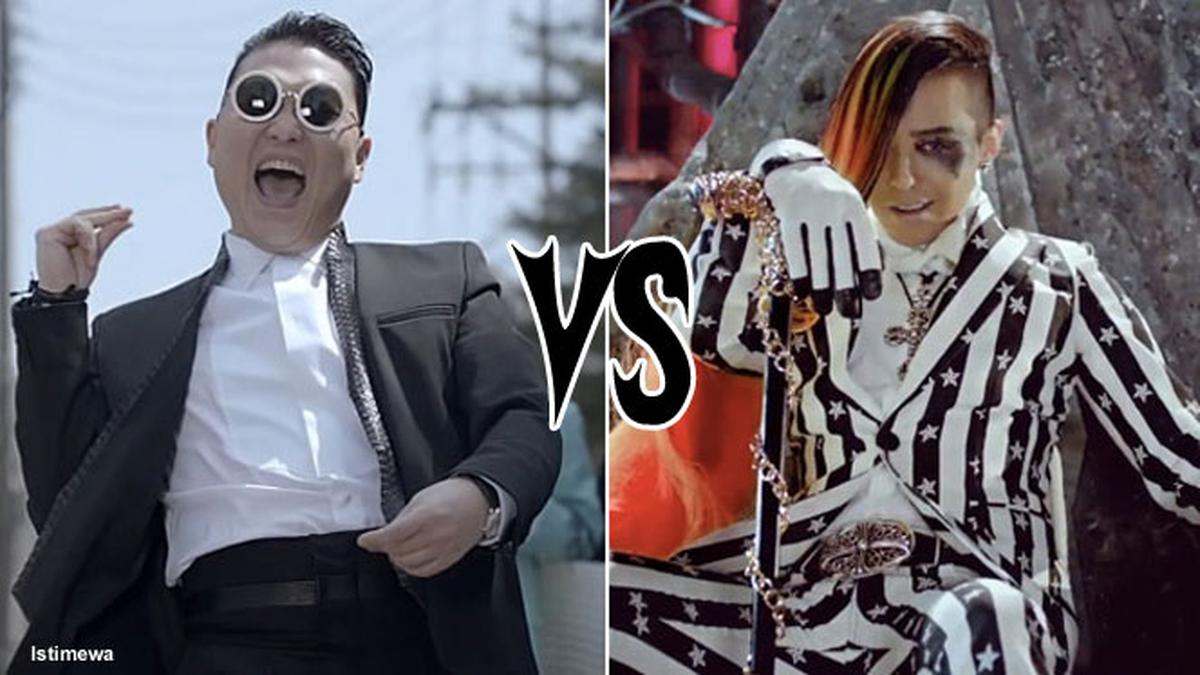 Lebih Fashionista Mana, PSY Vs G-Dragon? - ShowBiz Liputan6.com