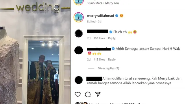 Merry Asisten Raffi Ahmad Pamer Fitting Baju Pengantin Bareng Cewek ...