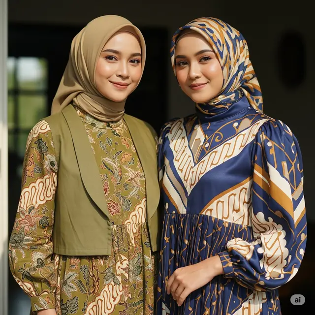 12 Rekomendasi Dress Batik Full Loose Syari Nyaman 2025, Stylish Tanpa ...