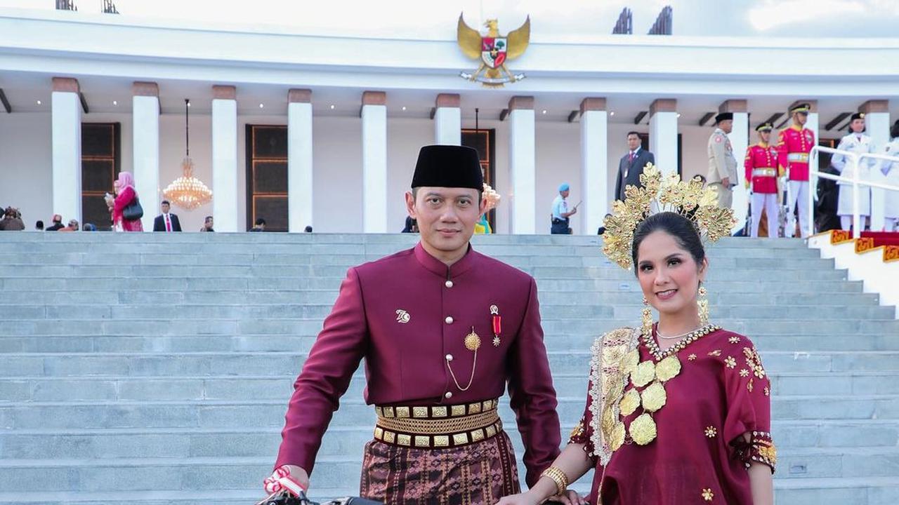 6 Potret Annisa Pohan dan AHY Menang Kostum Terbaik Upacara HUT ke-79 ...
