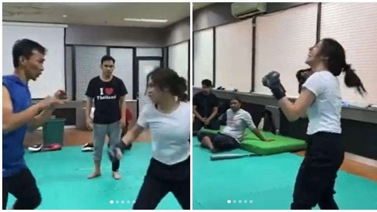 Sempat Alami Cedera, Ini Potret Adhisty Zara Latihan Bela Diri demi ...
