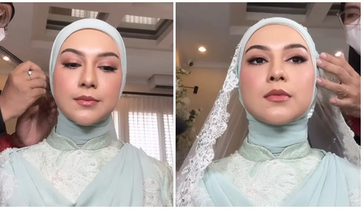 Potret Detail Makeup Pernikahan Kedua Irish Bella, Tampil Elegan dan ...