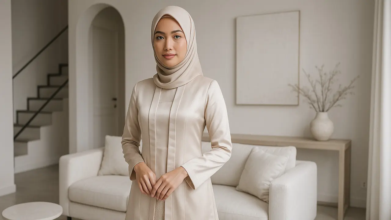 7 Model Kebaya Polos Simple Tapi Mewah Kekinian di 2025, Elegan Dipakai ...