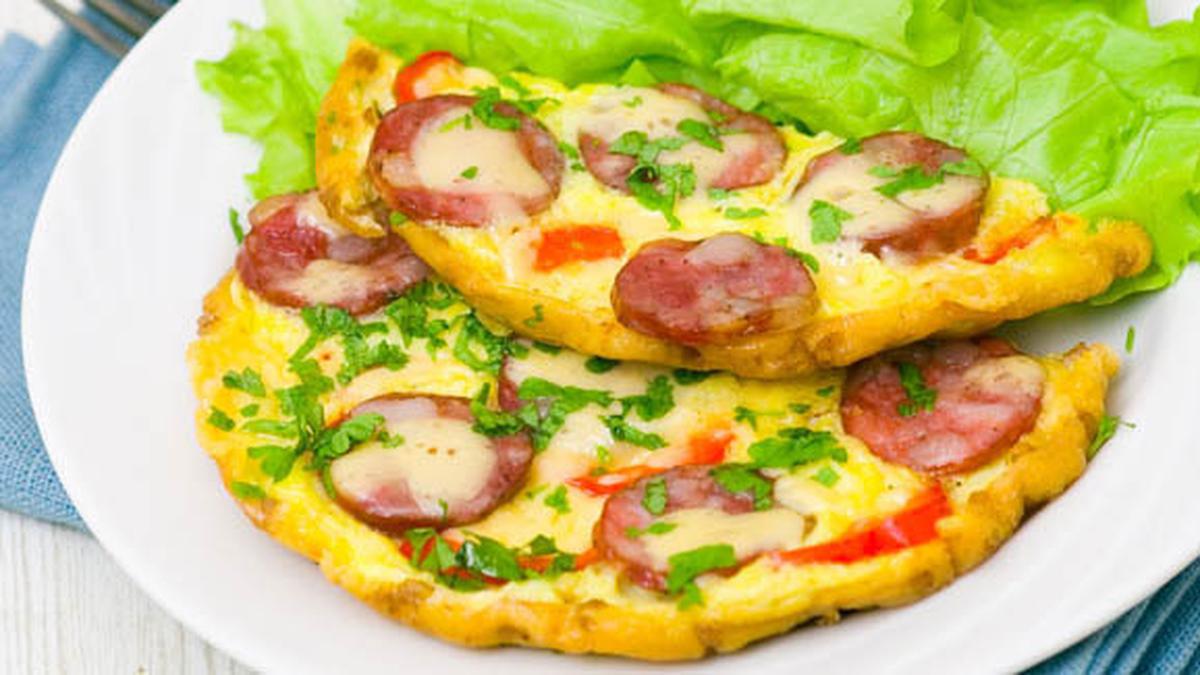 Telur Dadar Pizza Tabur Sosis