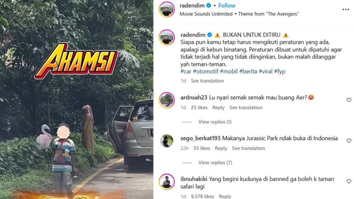Viral Pengunjung Taman Safari Keluar dari Mobil, Ini Sanksinya
