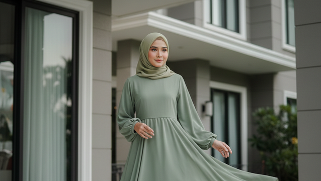 7 Warna Gamis Lebaran 2026 yang Bikin Badan Tampak Ramping dan Elegan
