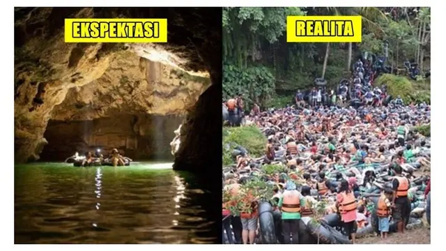 7 Potret Ekspektasi vs Realita saat Liburan Ini Bikin Senyum Tipis ...