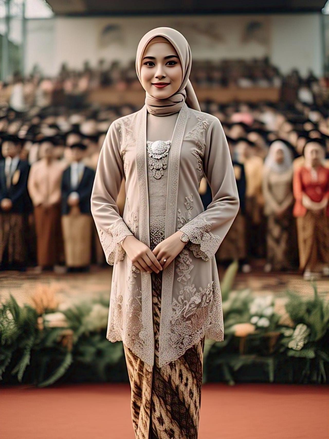 5 Inspirasi Kebaya Wisuda 2025 untuk Wanita Berhijab, Model Klasik Jawa ...