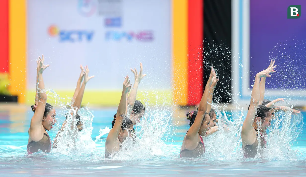 Foto: Penampilan Memesona Tim Renang Indah DKI Jakarta Jadi Pembuka ...