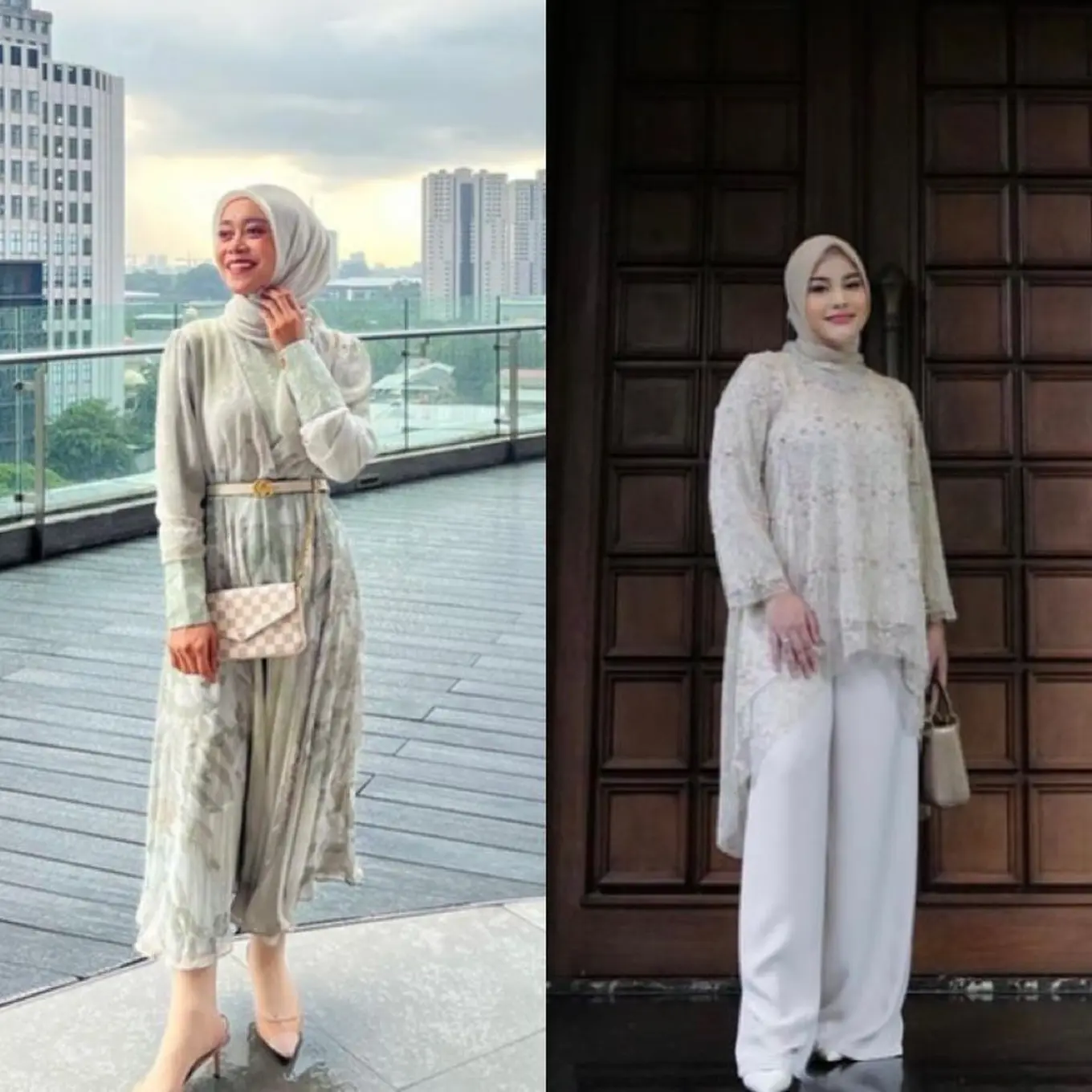 8 Inspirasi Outfit Kondangan Hijab Simple Elegan ala Lesti Kejora hingga Aurel Hermansyah ...