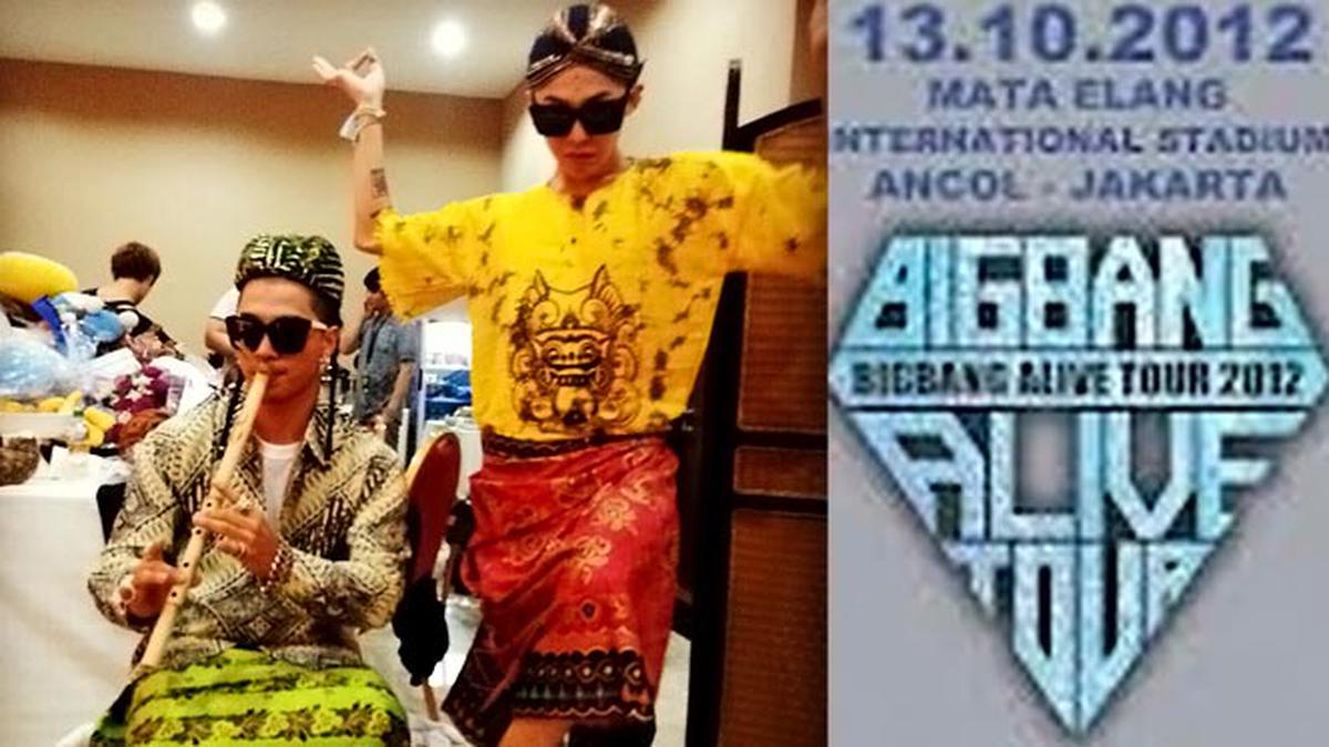 G-Dragon Main Suling, Taeyang Ngeblangkon - ShowBiz Liputan6.com