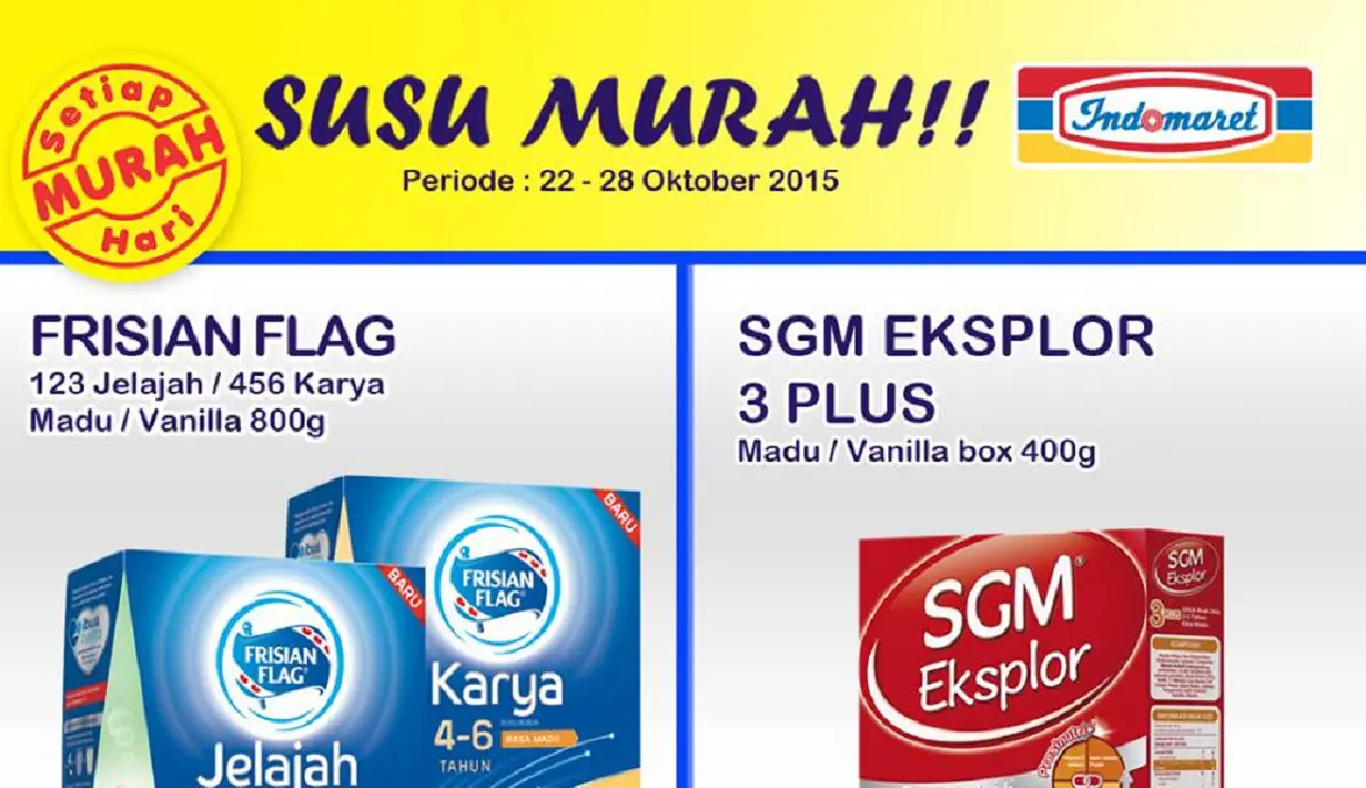 Beli Susu Si Kecil dengan Harga Hemat, Bisa Banget di Indomaret Promo ...