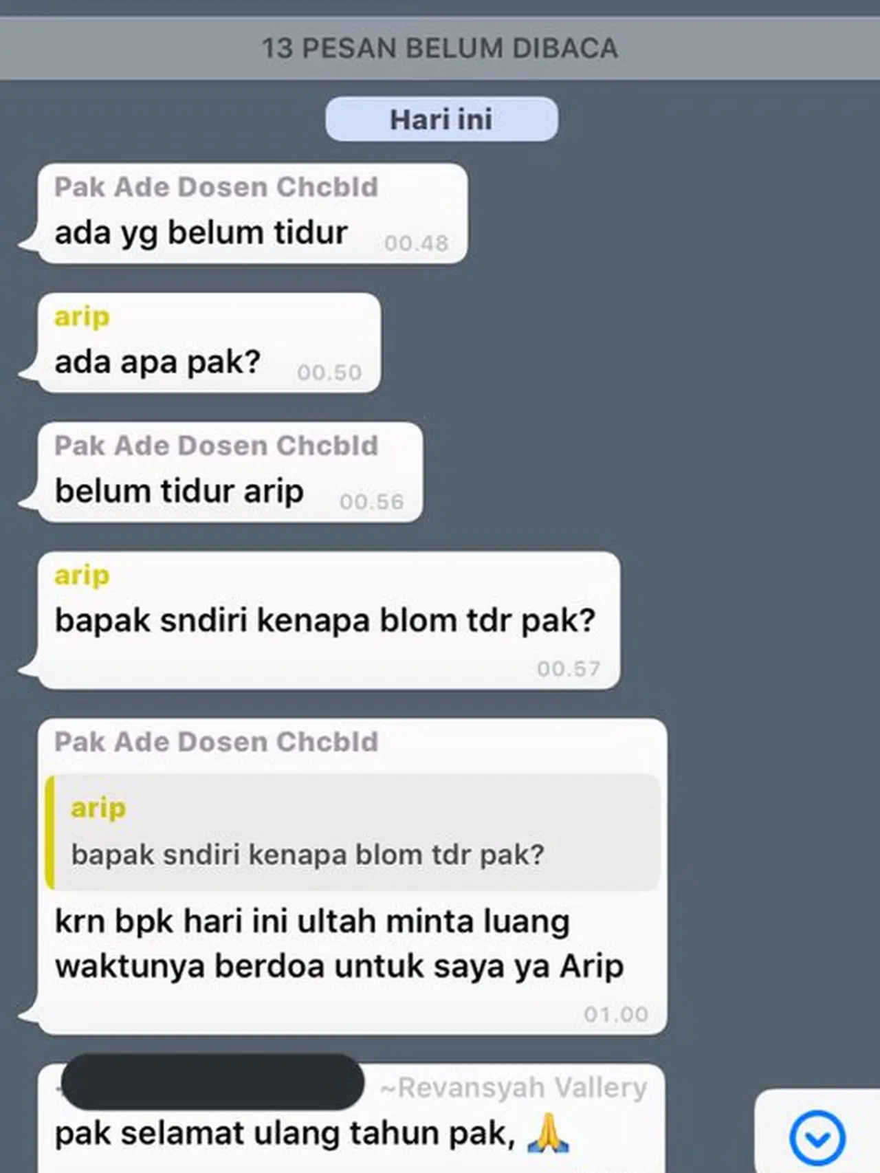6 Chat Dosen Ulang Tahun Ini Bikin Mahasiswa Geleng Kepala - Hot ...
