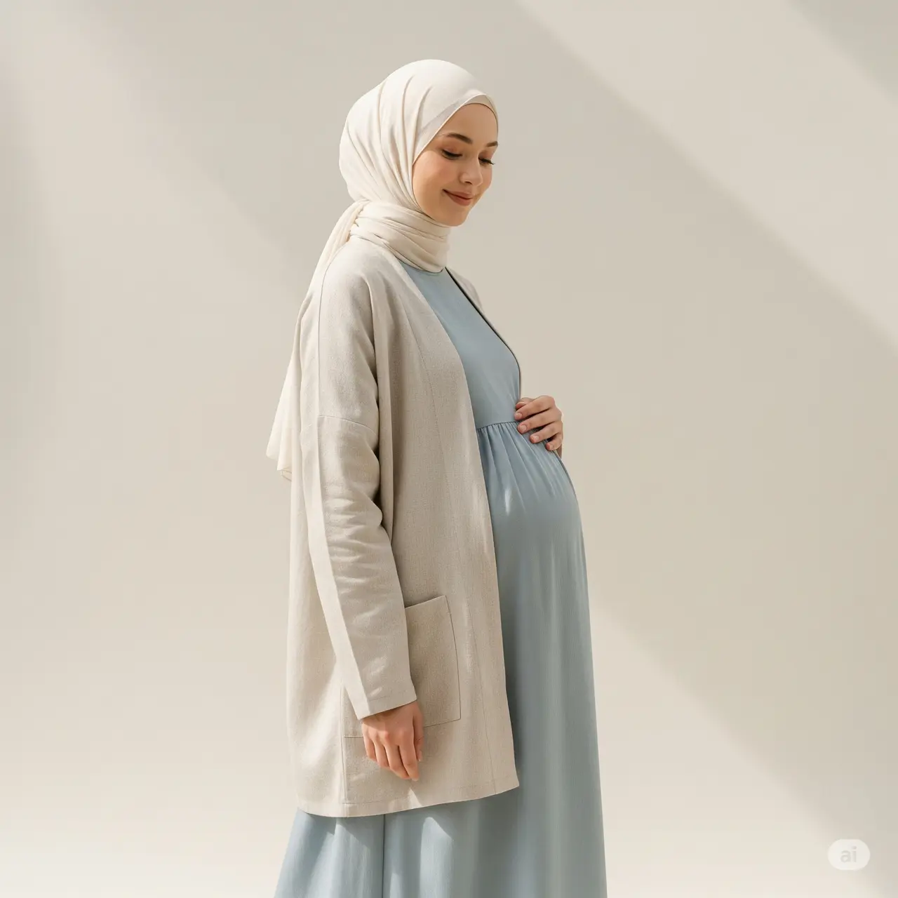 10 Outfit Ibu Hamil Hijab Populer 2025, Paduan Gaya Modern dan Nyaman ...
