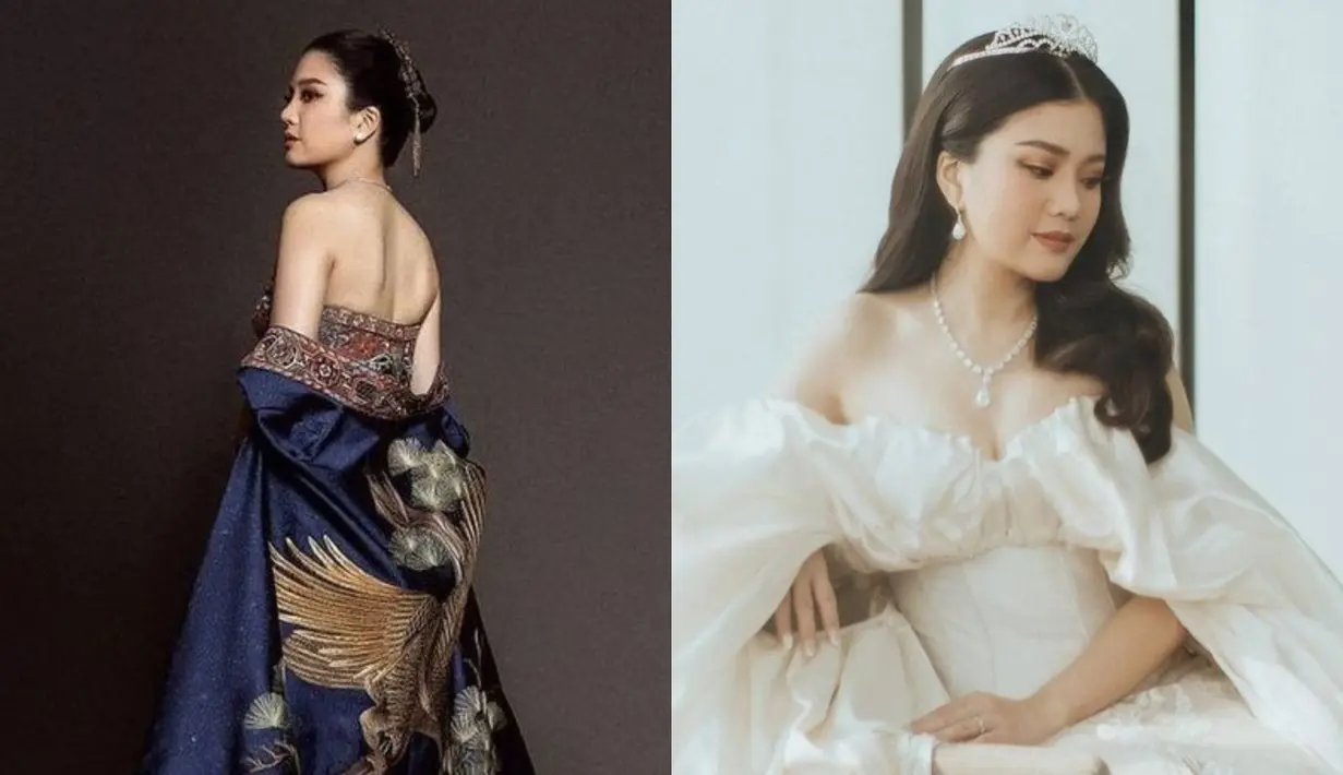 12 Potret Valencia Tanoesoedibjo Kenakan Cheongsam, Bridal Robe dan 2 Gaun Pengantin di Resepsi ...