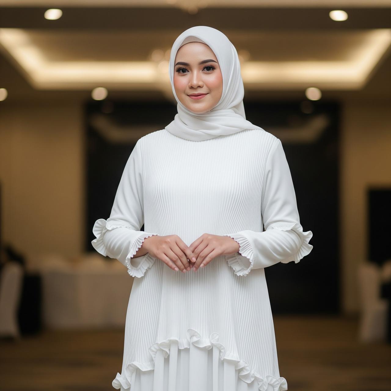 8 Tren Gamis Putih Kekinian yang Anggun di 2025, Bikin Tampilan Makin Chic