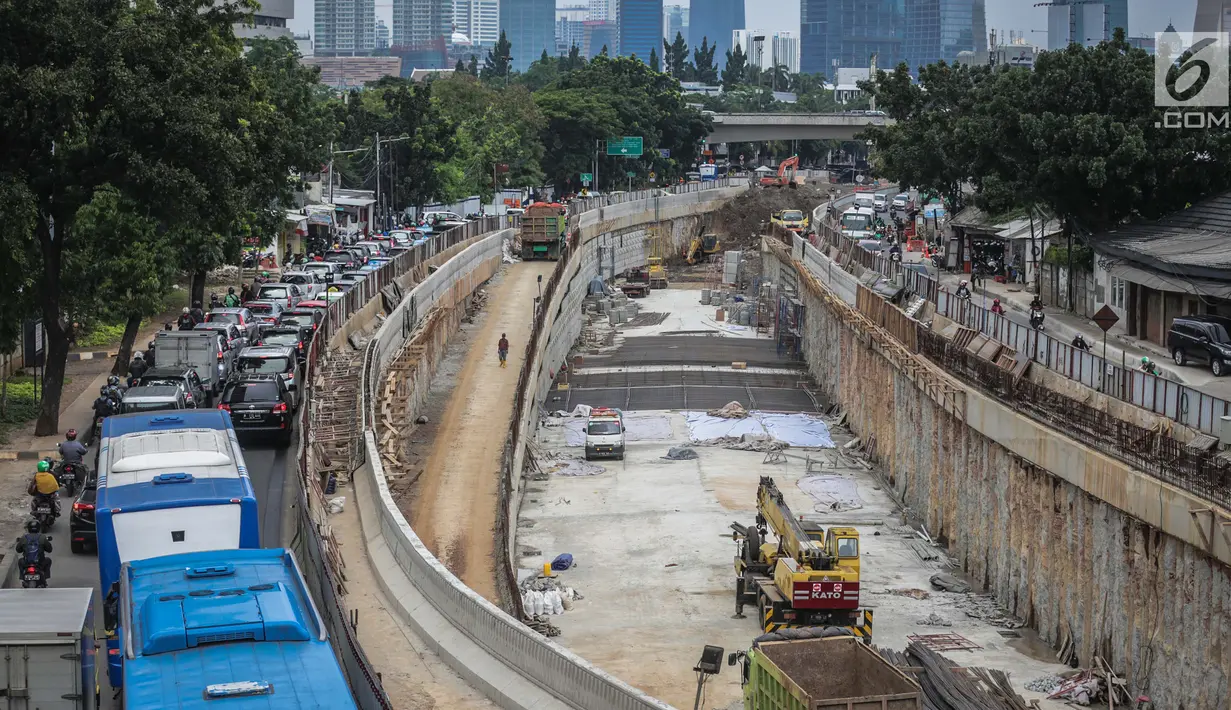 FOTO: Sudah 80 Persen, Underpass Mampang Ditargetkan Selesai April 2018 ...