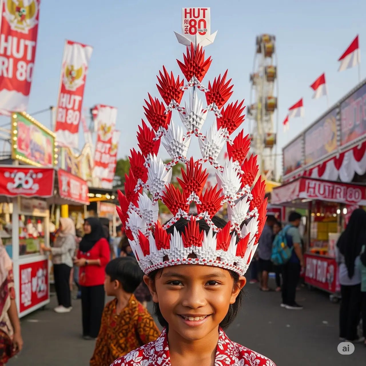 10 Inspirasi Mahkota 17 Agustus, Kreasi Unik untuk Karnaval HUT RI ke ...