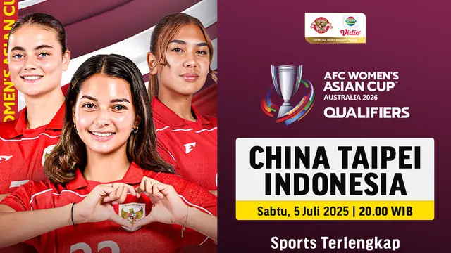 Saksikan dan Dukung Indonesia Melawan China Taipei, Streaming AFC Women’s Asian Cup 2026 ...