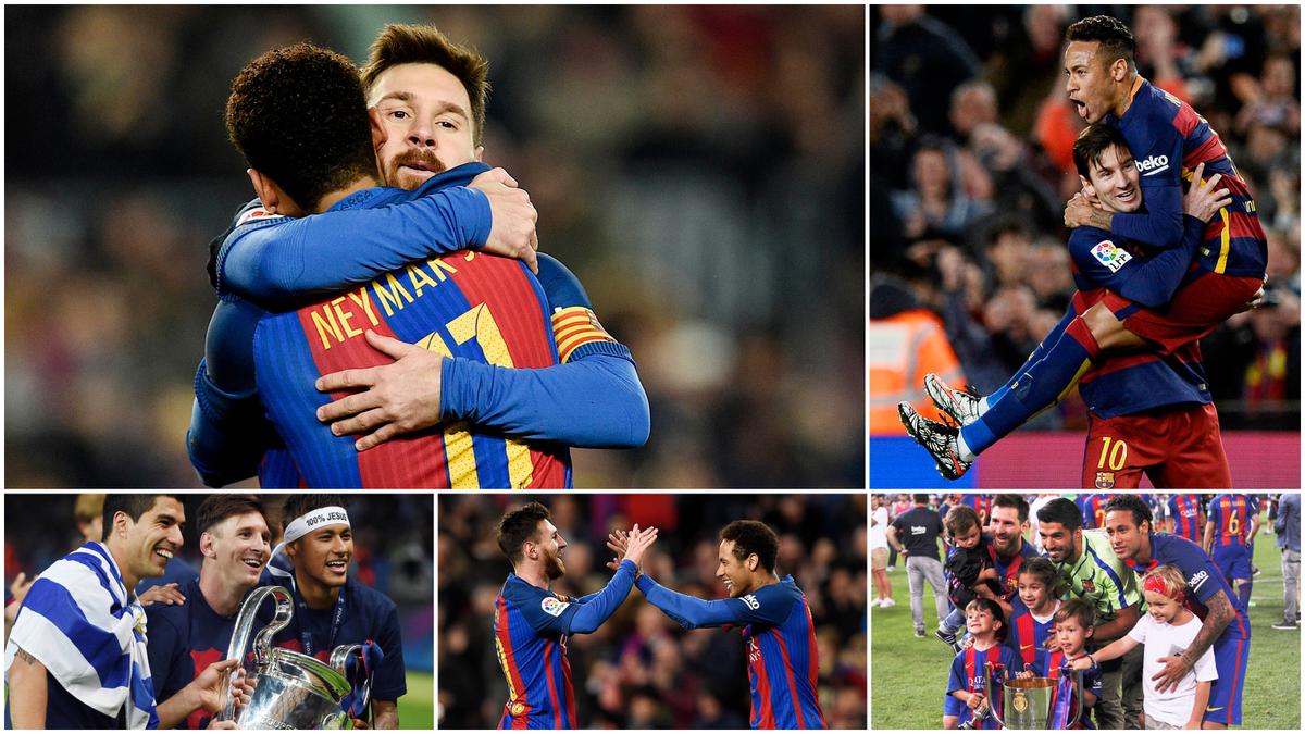 FOTO: Memori Indah Lionel Messi dan Neymar Bersama Trio MSN Barcelona ...