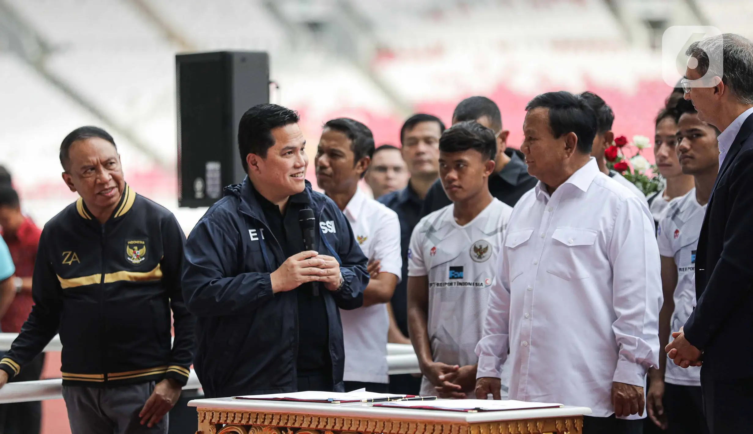 Didampingi Pengurus PSSI, Prabowo Tandatangani MoU antara Garudayaksa-Aspire Academy Qatar ...