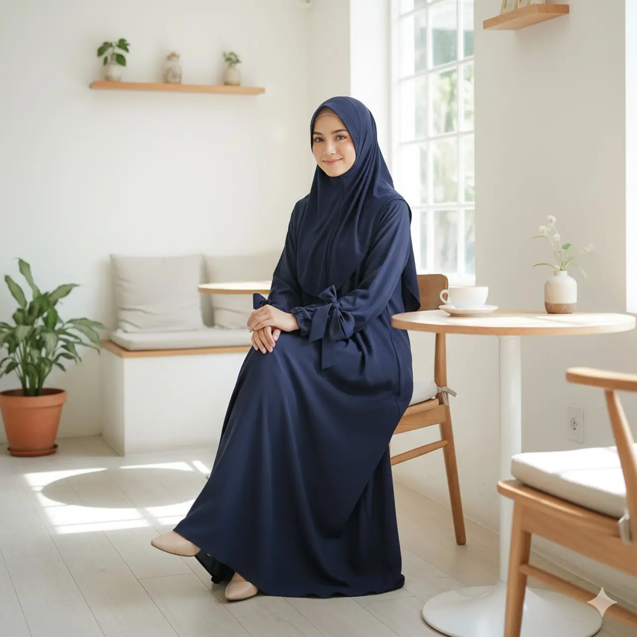 9 Gamis Set Hijab Syar'i Terbaru 2025, Outfit Simple Elegan untuk ...
