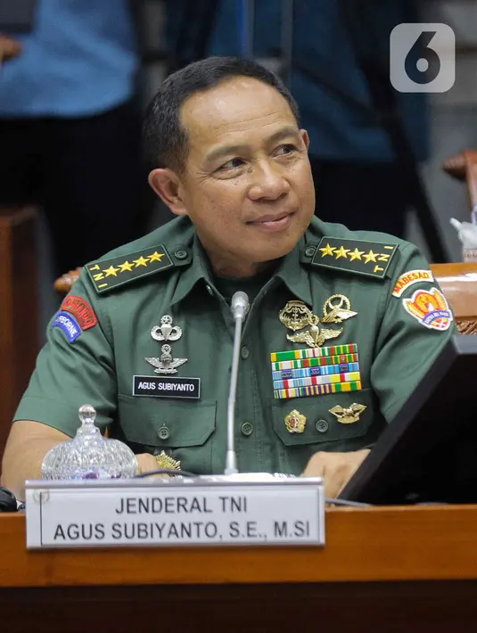 Uji Kelayakan dan Kepatutan Calon Panglima TNI Jenderal Agus Subiyanto ...