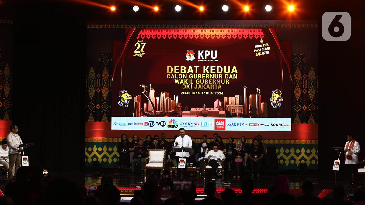 Ekonomi dan Kesejahteraan Sosial, Bahasan Utama Debat Kedua Pilkada Jakarta 2024 - Foto Liputan6.com