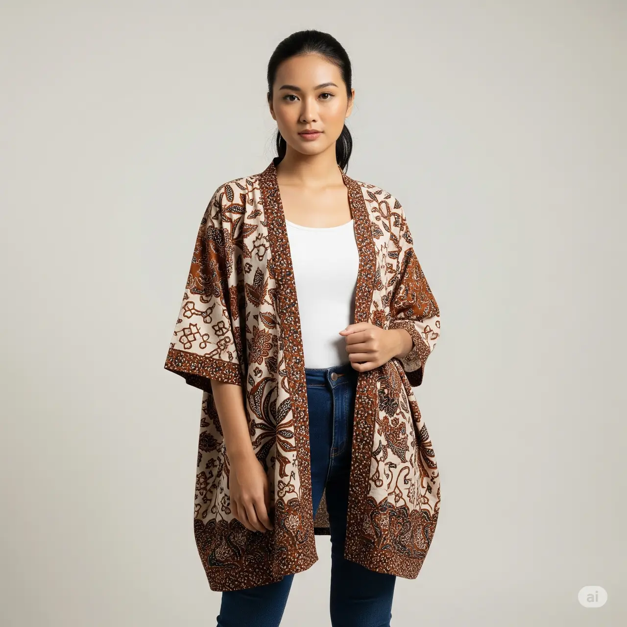 9 Model Outer Batik Lengan Panjang Kekinian, Elegan dan Trendi - Hot ...
