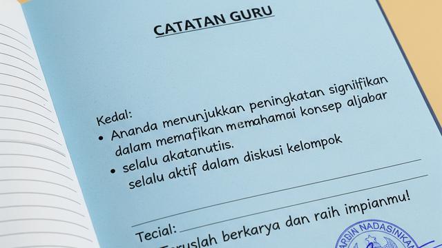 150 Contoh Catatan Wali Kelas yang Menyentuh Hati, Inspirasi Pesan ...