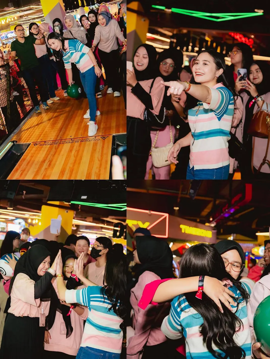 Potret Prilly Latuconsina Ngabuburit Bareng Fans, Seru Main Game Bareng ...