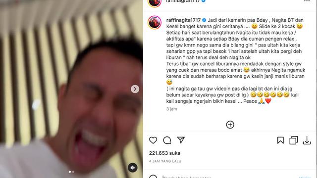Raffi Ahmad Prank Nagita Slavina Sampai Nangis-Nangis, Pura-Pura Batalkan Janji Liburan Setelah ...