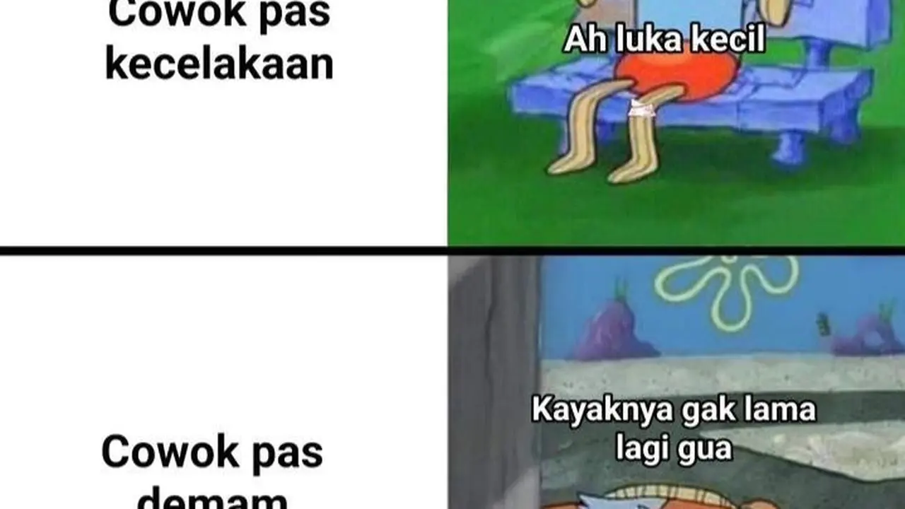 6 Meme Cowok saat Demam Ini Relate Banget, Penuh Drama - Hot Liputan6.com