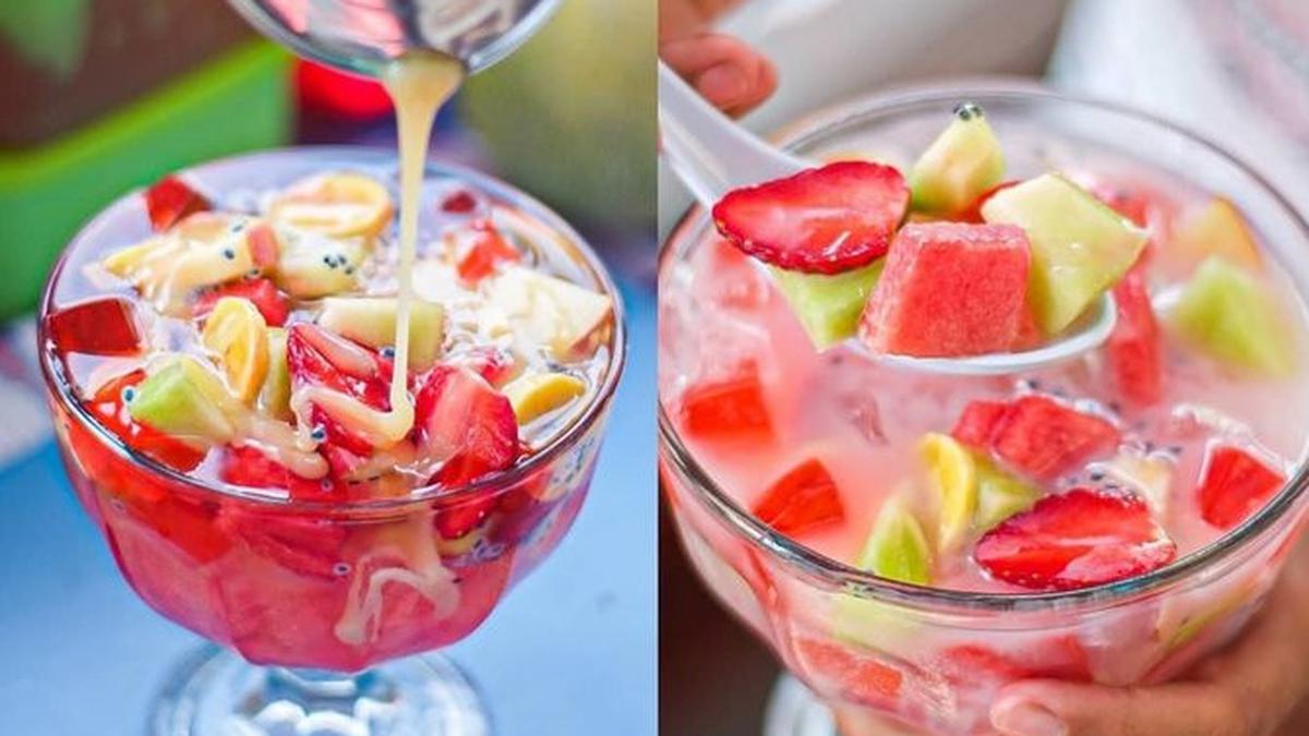 Resep Es Buah Campur Biji Selasih Buat Buka Puasa, Segar Menggoda!