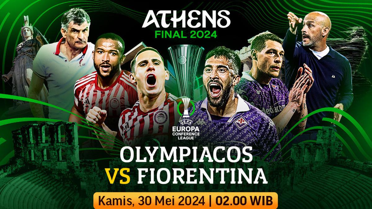 Link Live Streaming Final Conference League: Olympiacos vs Fiorentina di Vidio, 30 Mei 2024 ...