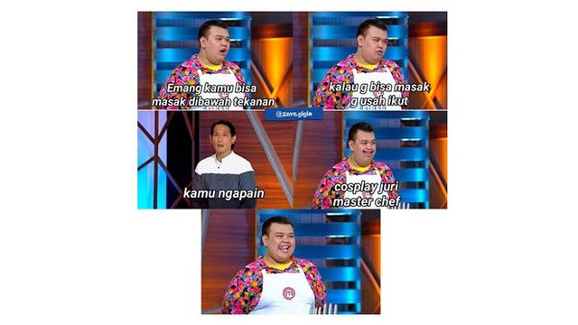6 Meme Kocak Peserta Ajak Bercanda Juri MasterChef Ini Bikin Tepuk ...