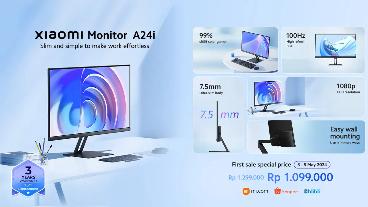 Xiaomi Rilis Monitor Baru Mulai Rp 1 Jutaan, Bisa Buat Kerja hingga ...