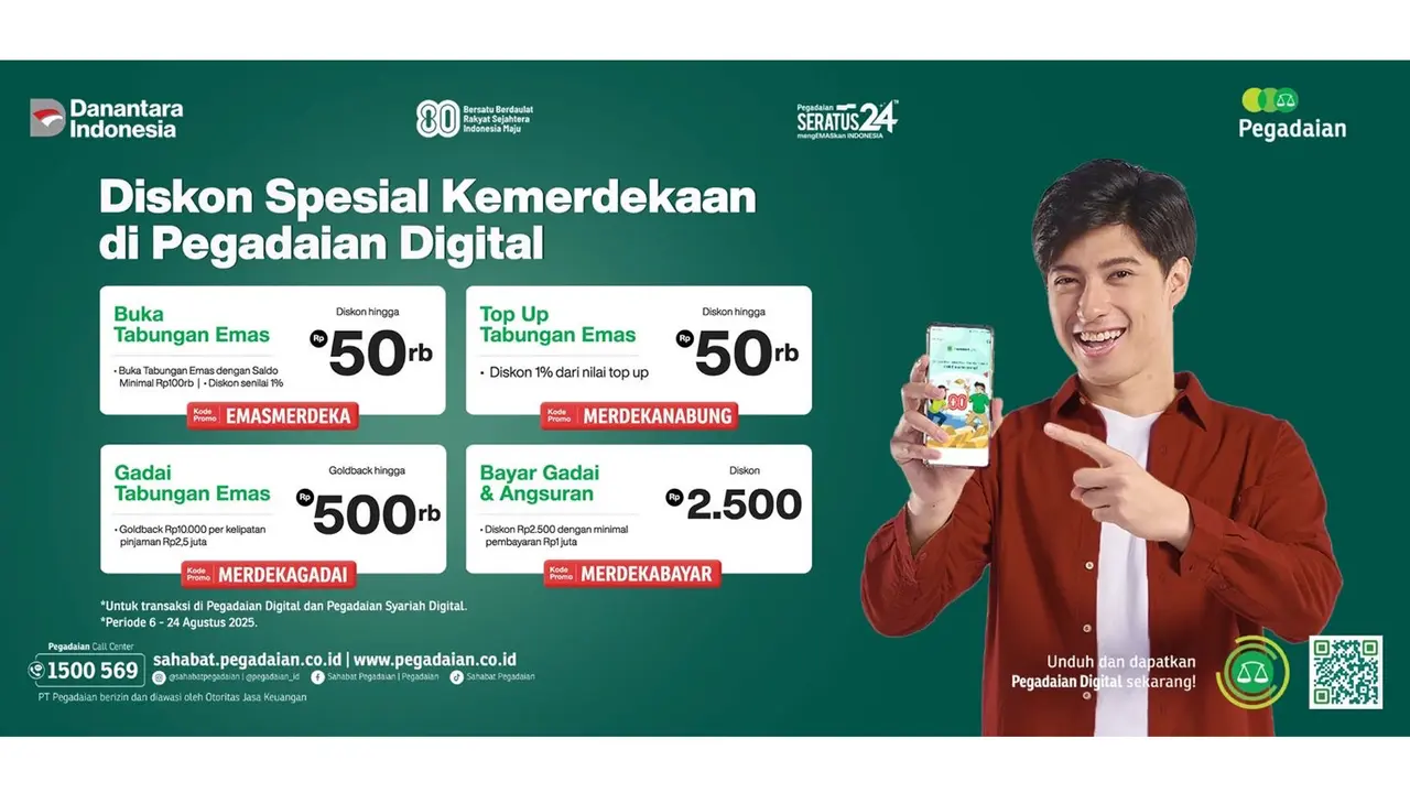 Ajak Masyarakat Merdeka Finansial, Pegadaian Hadirkan Berbagai Promo Spesial dengan Transaksi di ...
