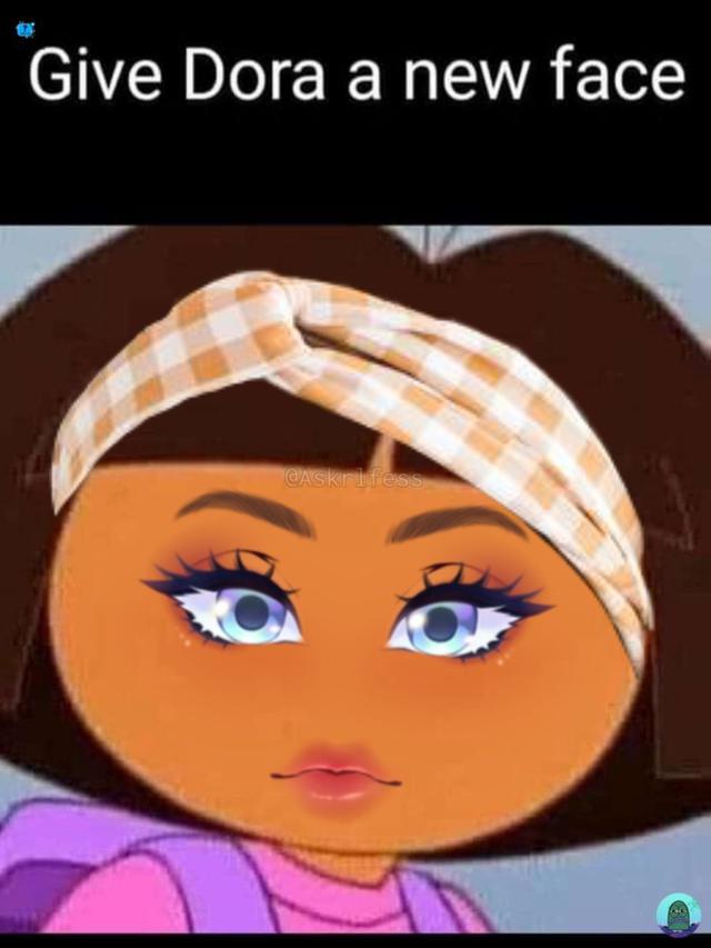 6 Editan Foto Wajah Dora the Explorer Ini Kocak, Tampil dengan Versi ...