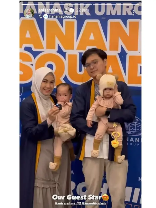 8 Momen Anisa Rahma dan Anandito Dwis Ajak Anak Kembar Jalani Umroh ...