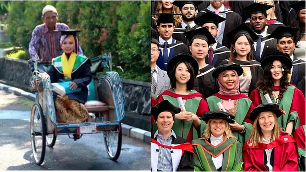 6 Transformasi Raeni, dari Wisuda Diantar Ayah Naik Becak hingga Raih Gelar Doktor - Hot ...