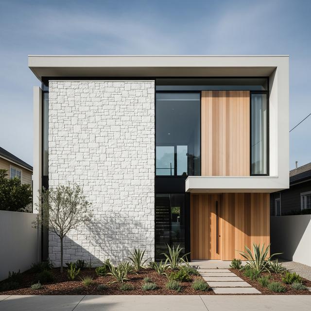 9 Inspirasi Rumah Batu Alam Modern untuk Lahan Sempit, Elegan dan Praktis