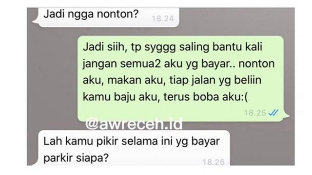 6 Chat Ajak Gebetan Nonton Film di Bioskop Ini Balasannya Tak Terduga - Hot Liputan6.com