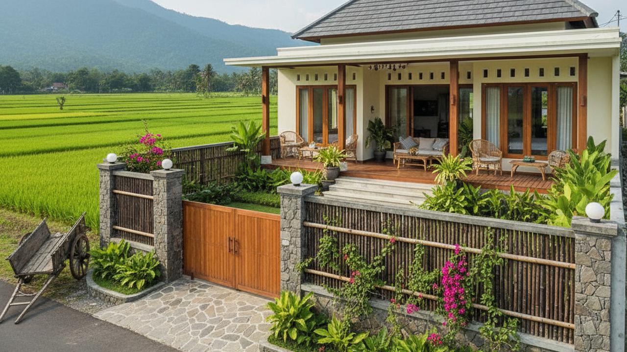 7 Model Rumah Sederhana Tapi Mewah dengan Pagar 2025 yang Cocok untuk ...