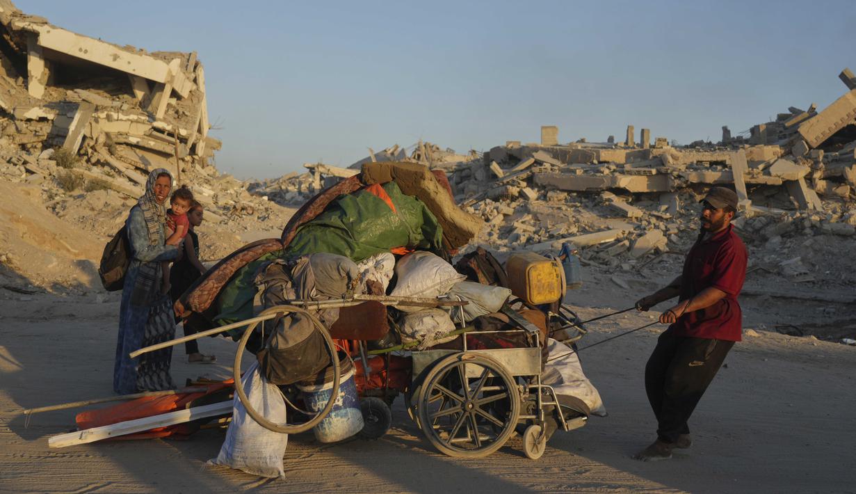 Nyaris Dua Tahun Serangan Israel di Gaza, Warga Hidup Berpindah-pindah ...