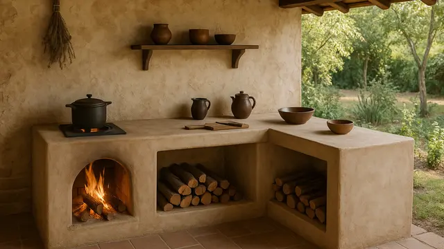 10 Contoh Model Dapur Tungku Kayu Bakar Minimalis untuk Rumah ...