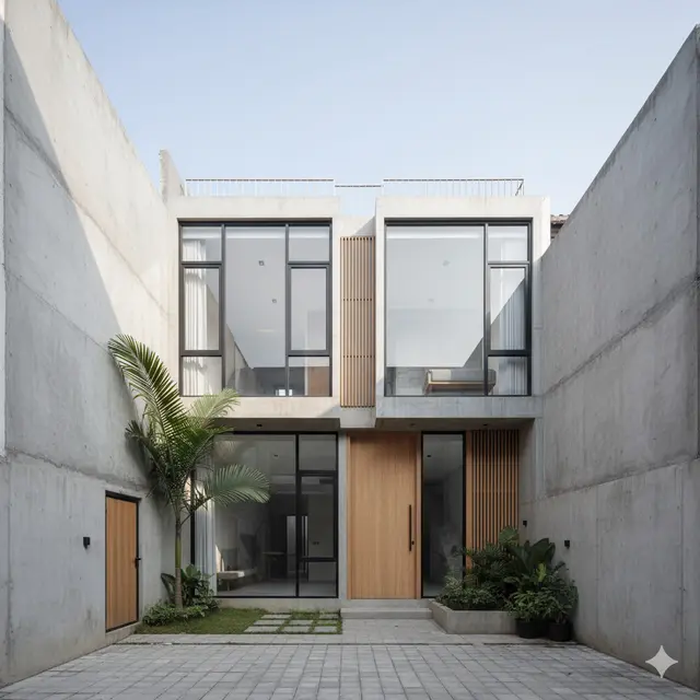 10 Inspirasi Rumah Minimalis Modern di Gang Sempit yang Tetap Elegan di ...